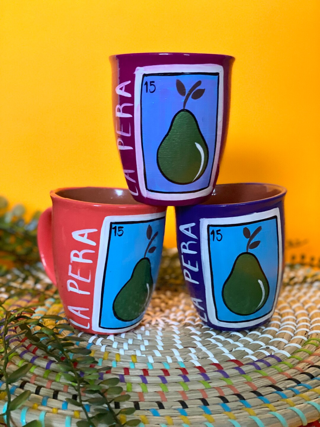 La Pera Loteria Mug, Loteria Mexicana Mug, Mug Handmade, Loteria Gifts ...