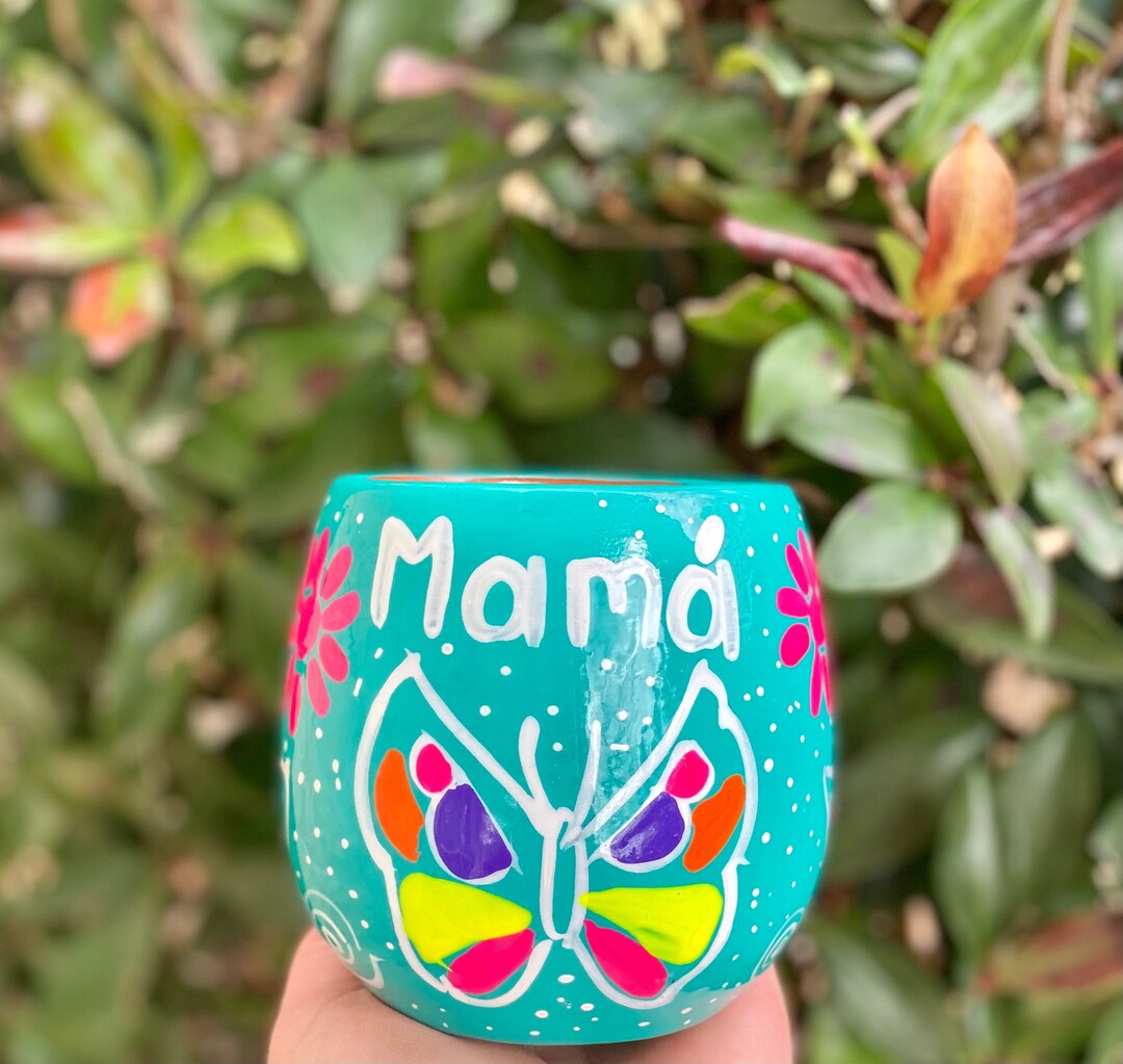 Mamá Mug Hand Painted Mama Mug Hand Painted Ceramic Mug - Etsy