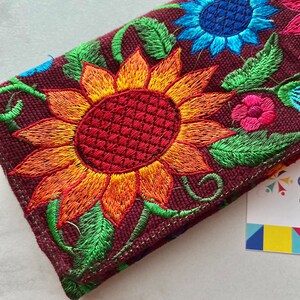 Embroidered Wallet, Floral Embroidery Wallet, Wallet Women, Gift for ...