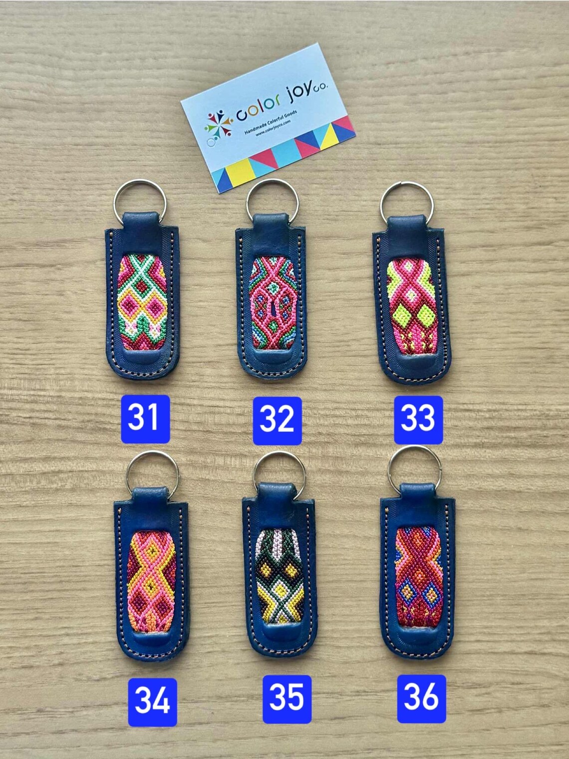 Weaved Leather Keychain, Colorful Mens Keyring, Mexican Gift - Etsy