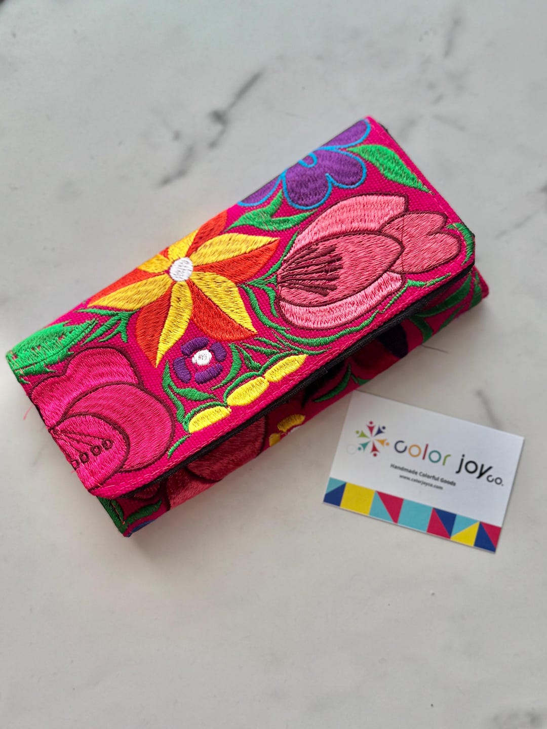Embroidered Wallet, Floral Embroidery Wallet, Wallet Women, Gift for ...