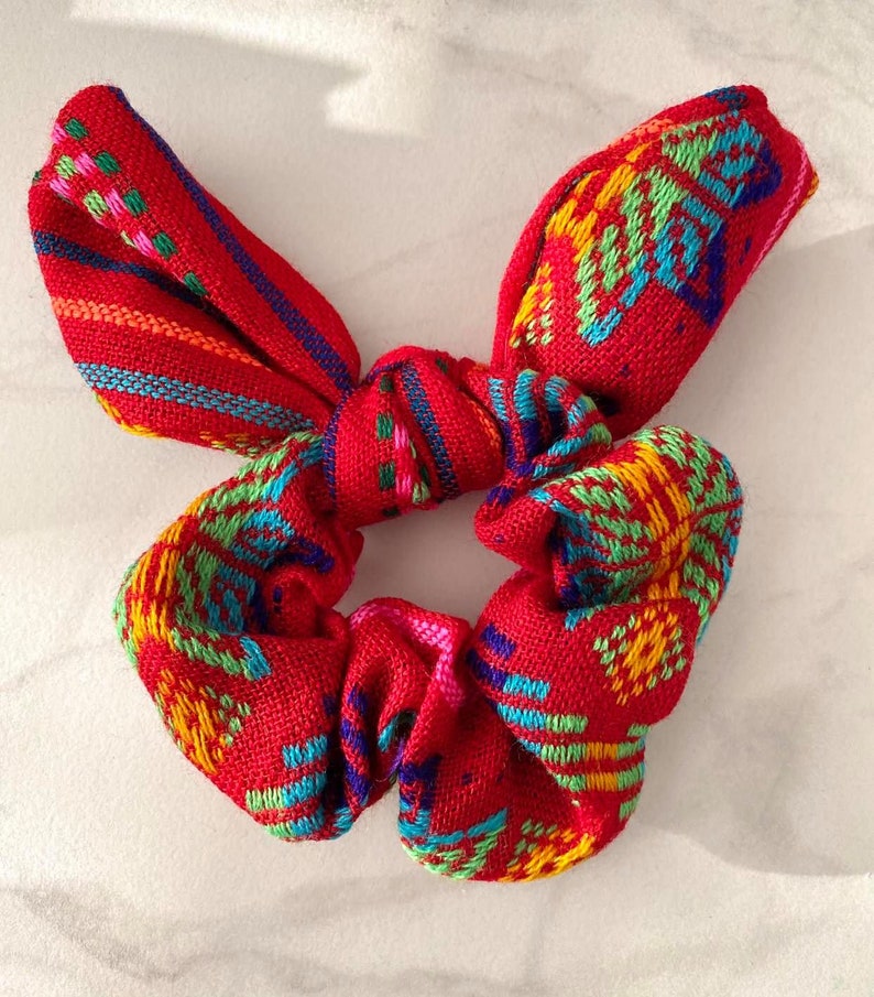 Scrunchies Handmade Bow Cambaya Scrunchies Mexican Hair - Etsy