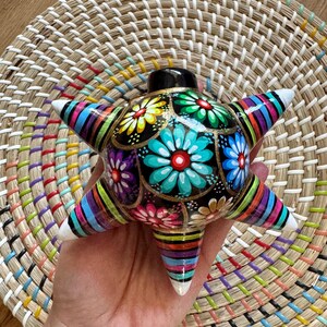Hand Painted Star Mexican Ornament: Fiesta Decor - Etsy