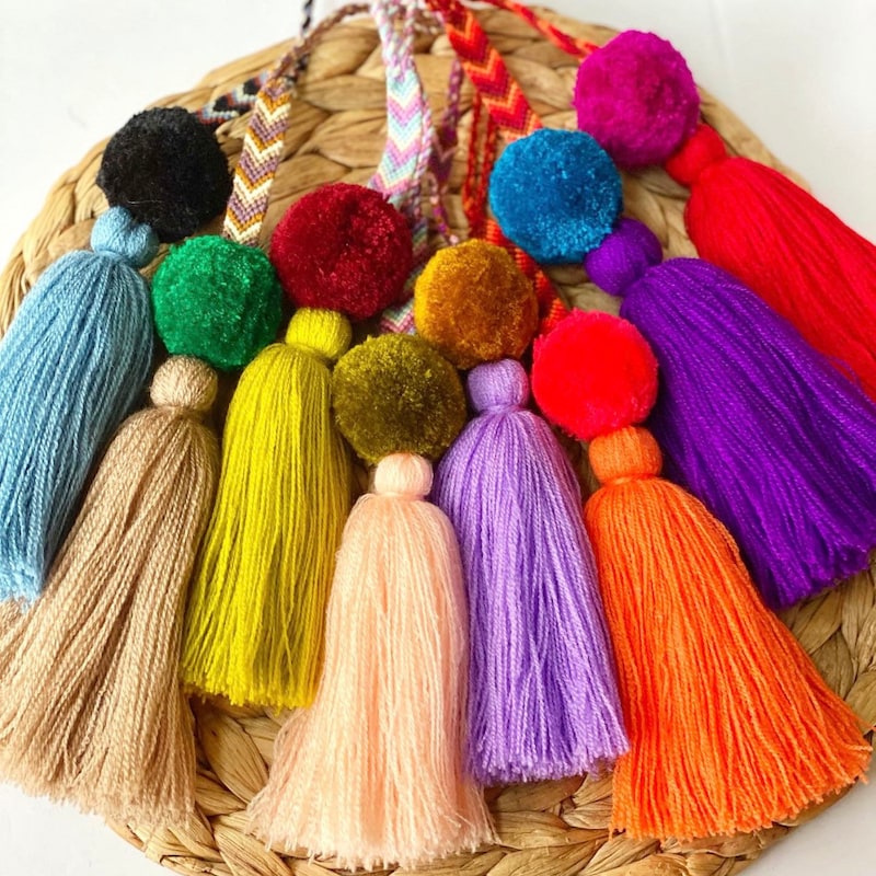 Pom Pom Tassel - Etsy