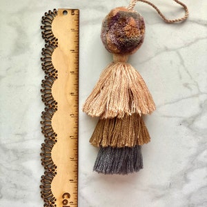 3 Tier Tassel, Handmade Tassels With Pompom, Bright Color Tassels ...