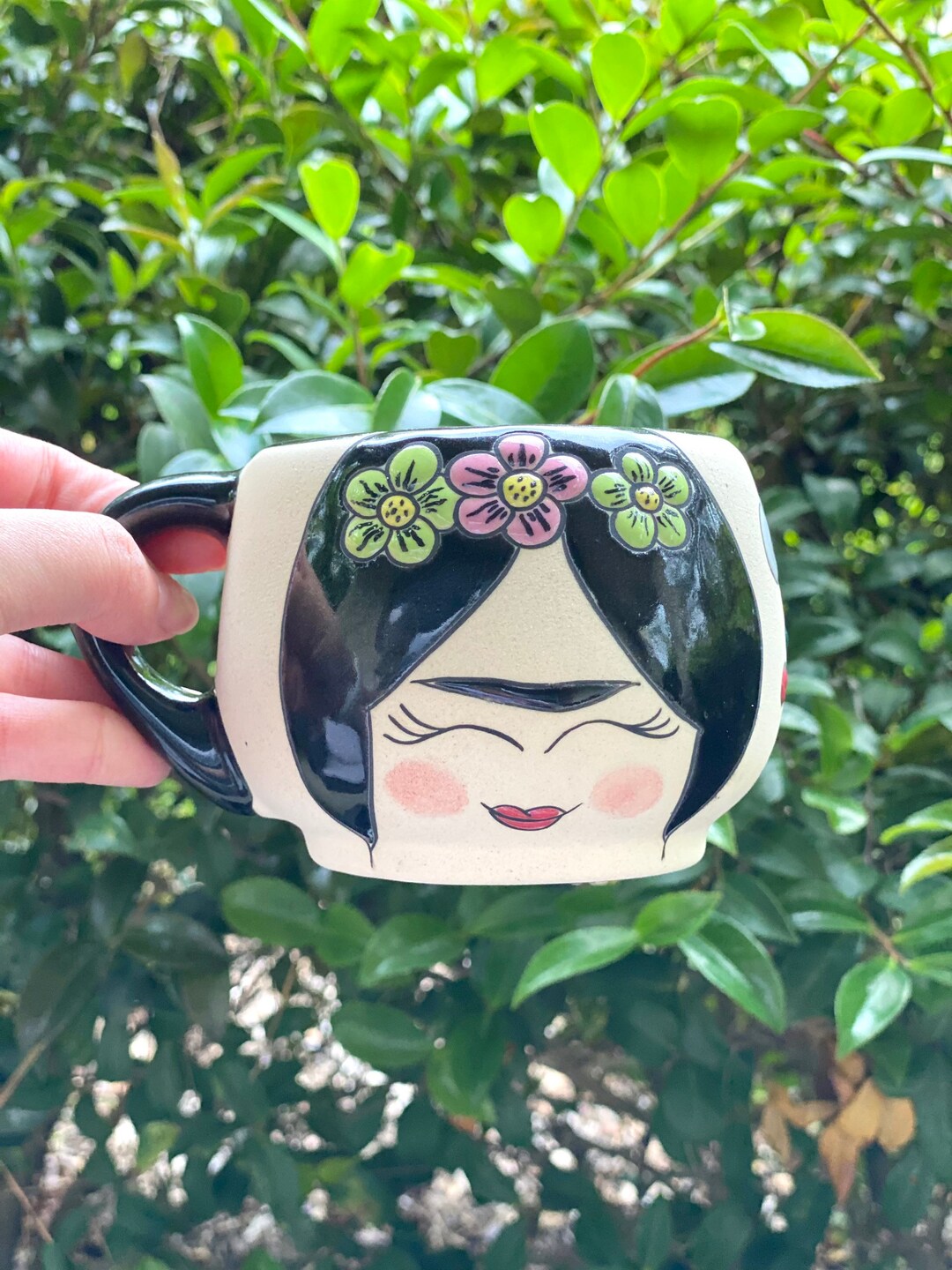 Hand-painted Frida Kahlo Mug: Chingona Por Vida Ceramic Coffee Cup - Etsy