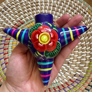 Hand Painted Star Mexican Ornament: Fiesta Decor - Etsy