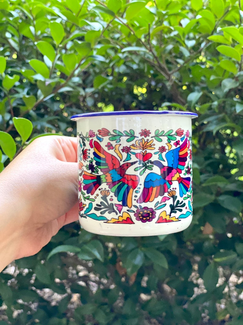 11oz Small Tenango Mug Otomi Mug Mexican Peltre Mug Mug - Etsy