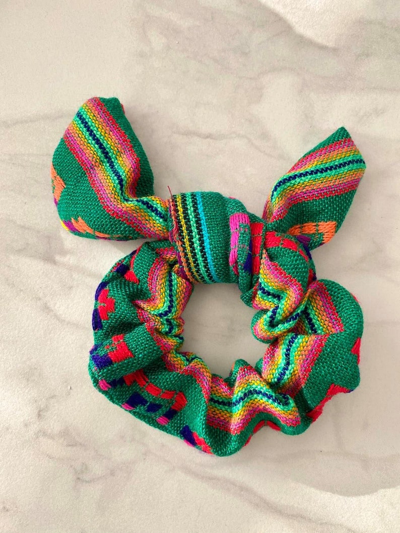 Scrunchies Handmade Bow Cambaya Scrunchies Mexican Hair - Etsy