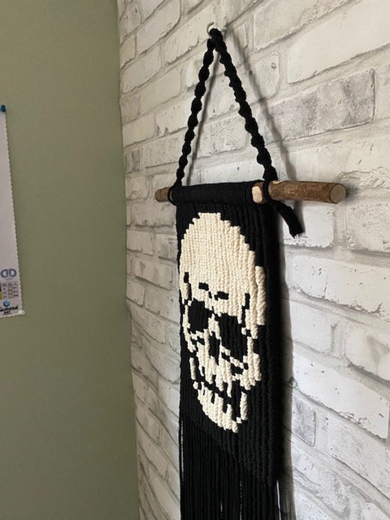 Macrame Wall Hanging, Skull Macrame, - Etsy
