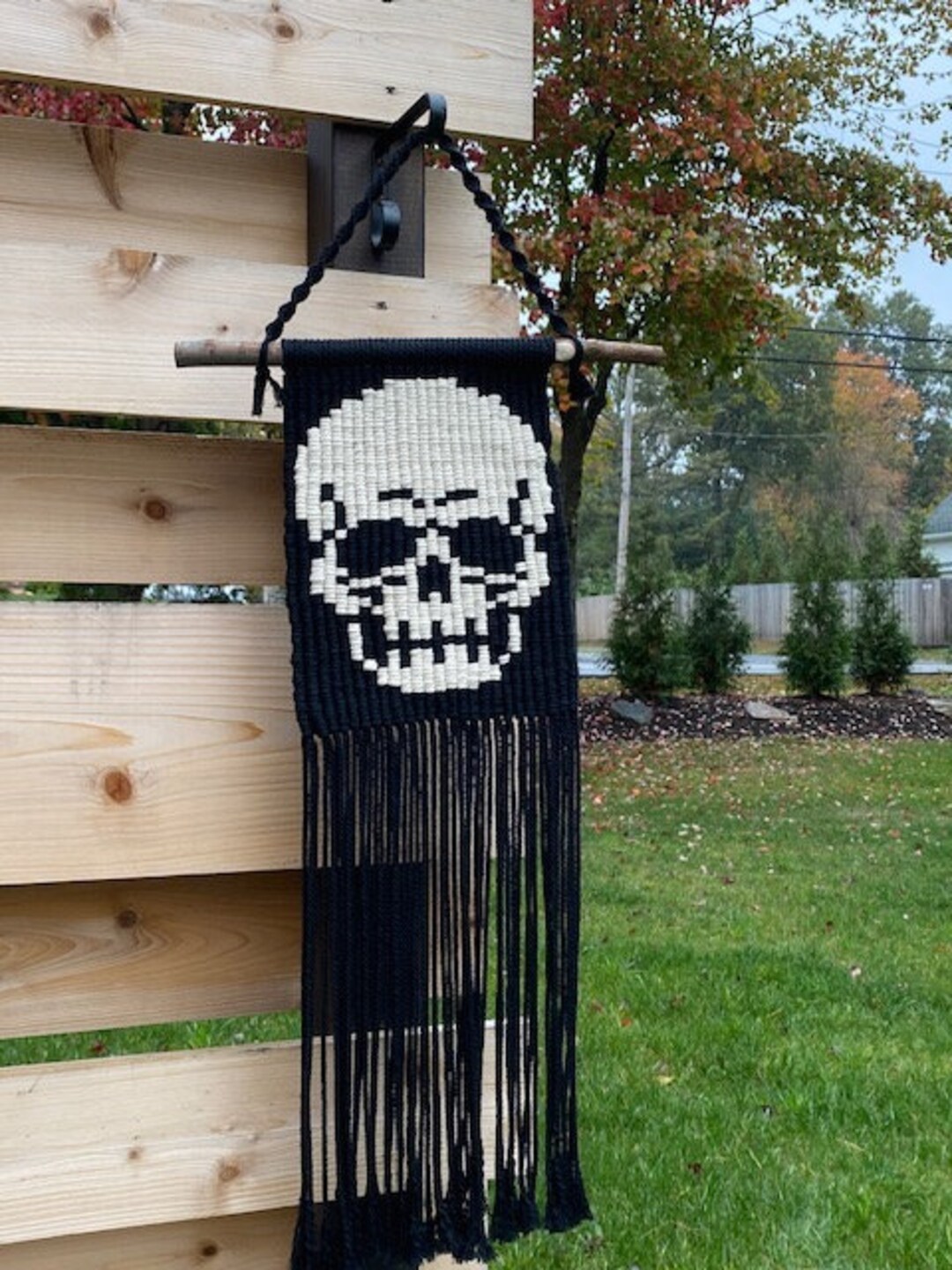 Macrame Wall Hanging, Skull Macrame, - Etsy