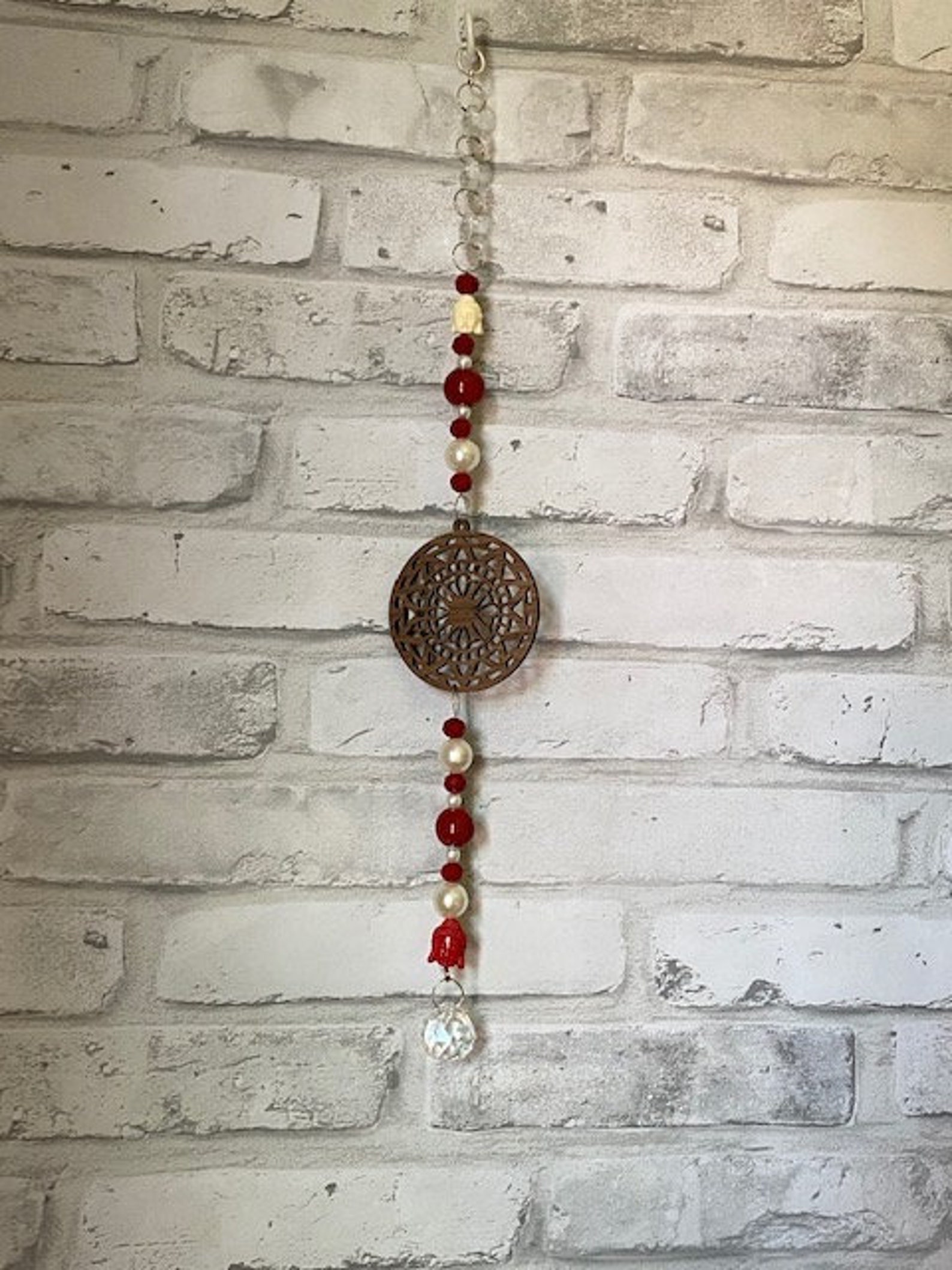 Hanging Wood Crystal Window Charm Perfect Housewarming Gift - Etsy.de