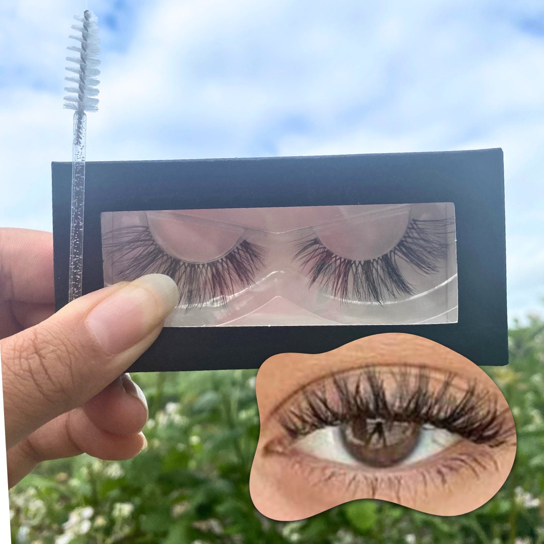 Fox Eye Lashes Faux Mink Eyelashes Fluffy Wispy False Eyelashes Natural ...