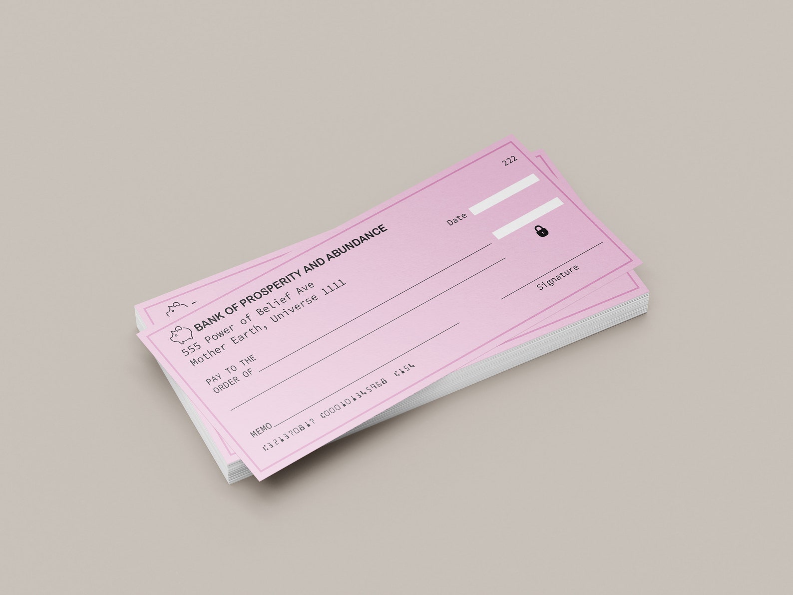 Manifestation Checks - Printable Cheque - Law of Attraction ...