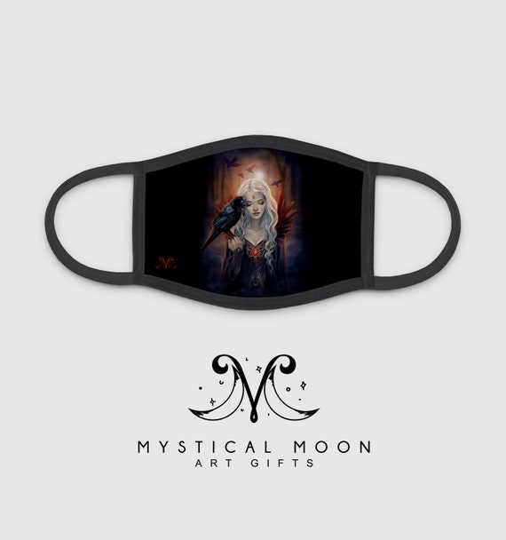 Dark Angel Facemask / Fantasy Art Facemask / Selina Fenech / | Etsy
