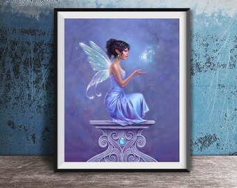 Fairy Queen Art Print / Fantasy Artwork / Rachel Anderson / | Etsy