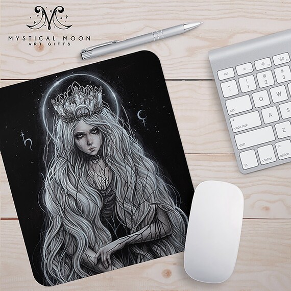 Queen Mousepad / Dark Art Mousepad / Enys Guerrero / Gothic - Etsy UK