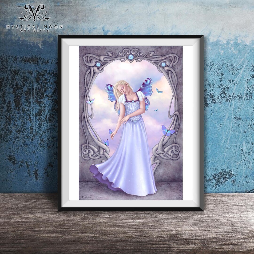 October Fairy Art Print / Dark Fantasy Artwork / Rachel Anderson / Kids ...