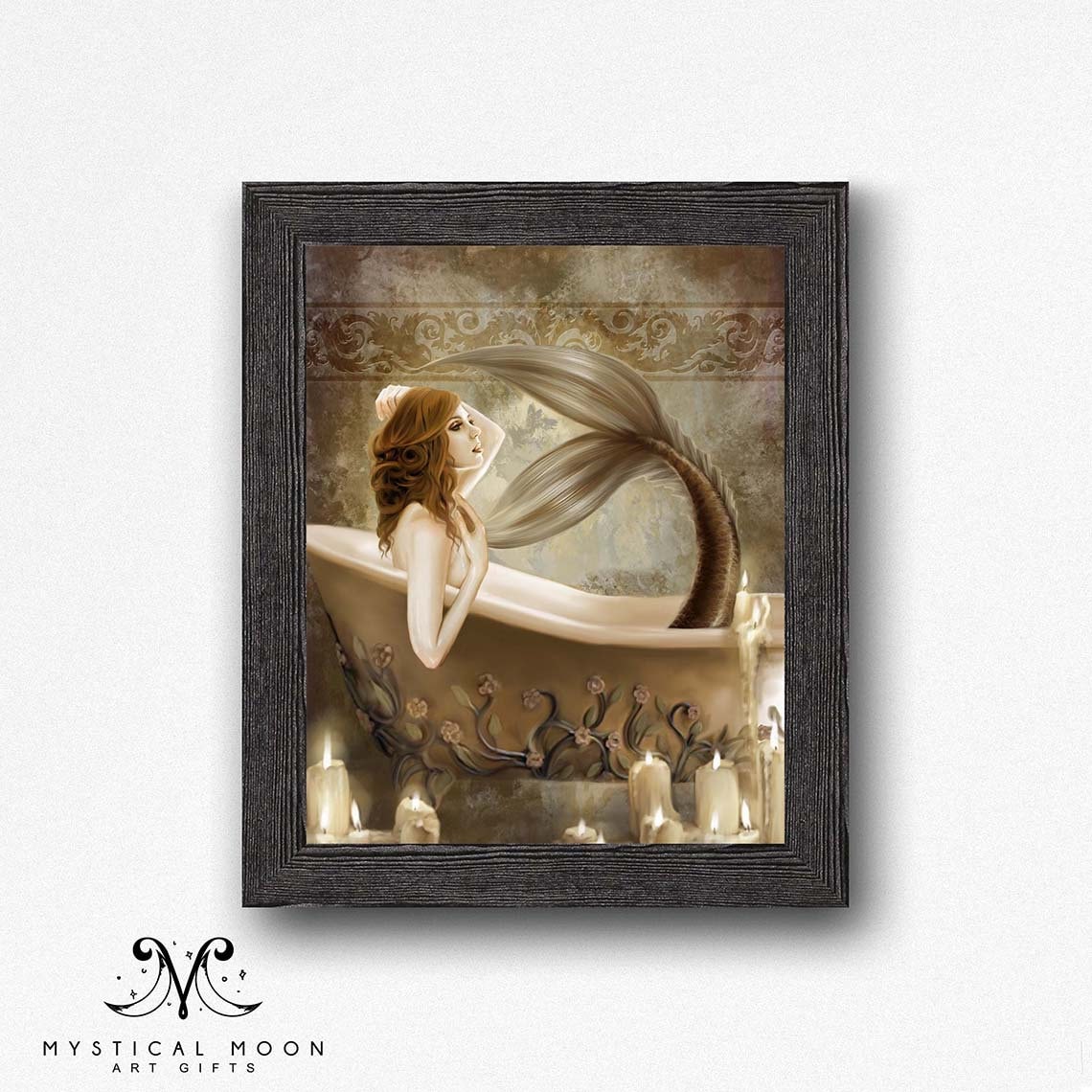 Bath Time Mermaid Art Print / Fantasy Artwork / Selina Fenech - Etsy