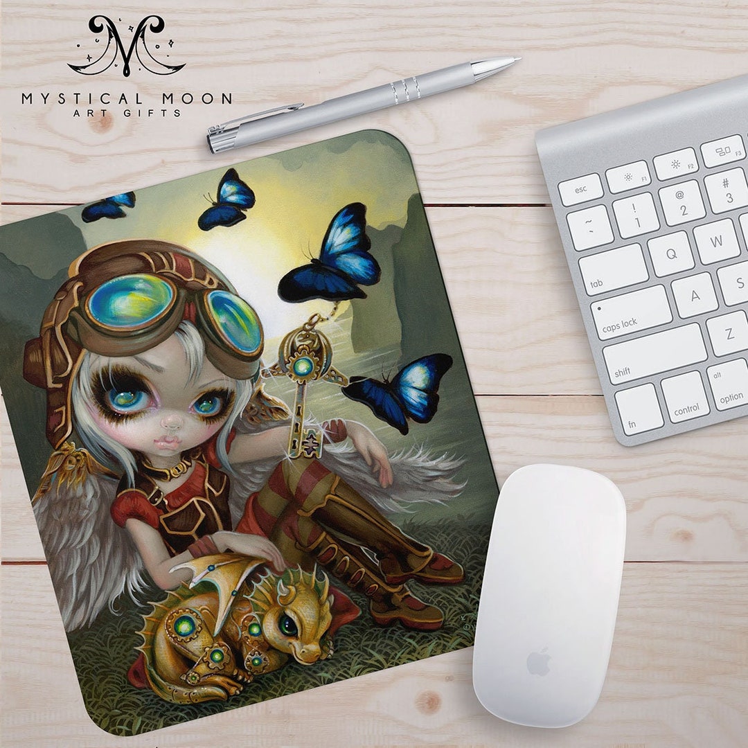 Pilot Girl Mousepad / Big Eye Fantasy Art / Jasmine Becket-griffith ...