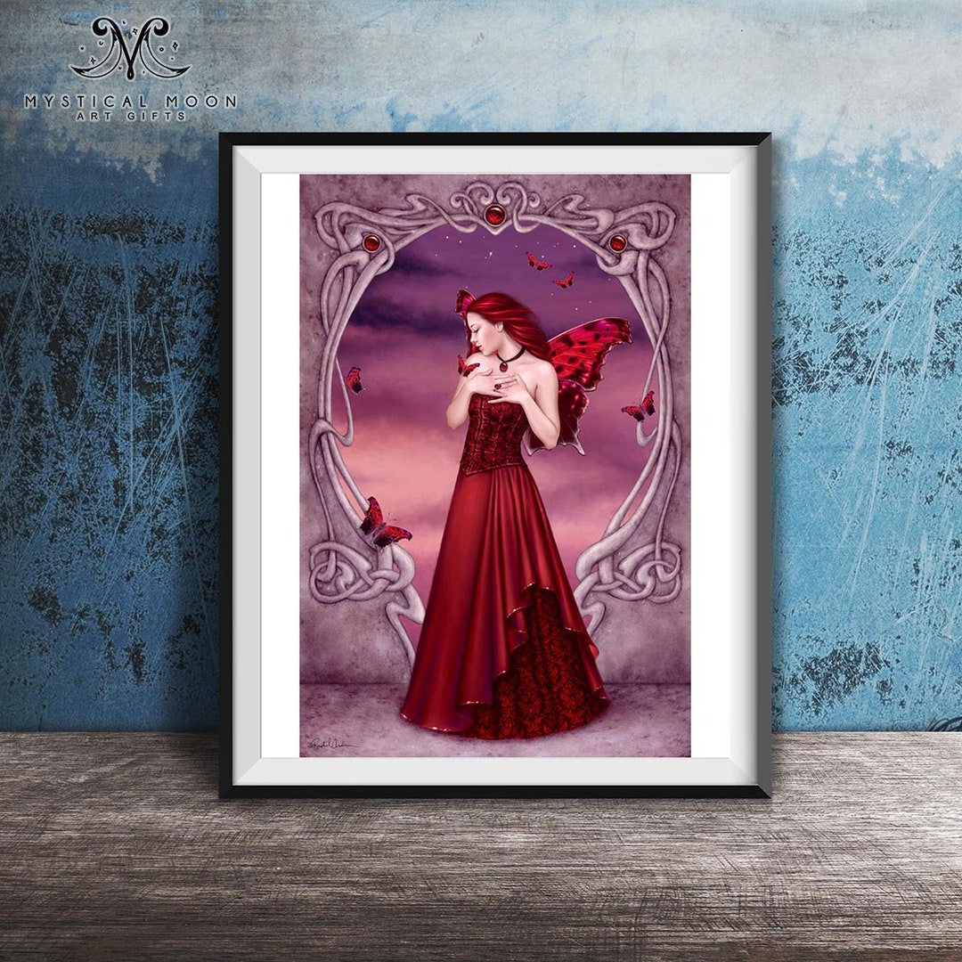 January Fairy Art Print / Dark Fantasy Artwork / Rachel Anderson / Kids ...