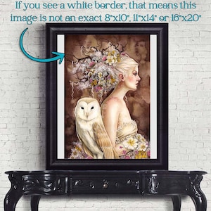 Blodeuwedd Art Print / Fantasy Artwork / Selina Fenech / Snow Owl Wall ...