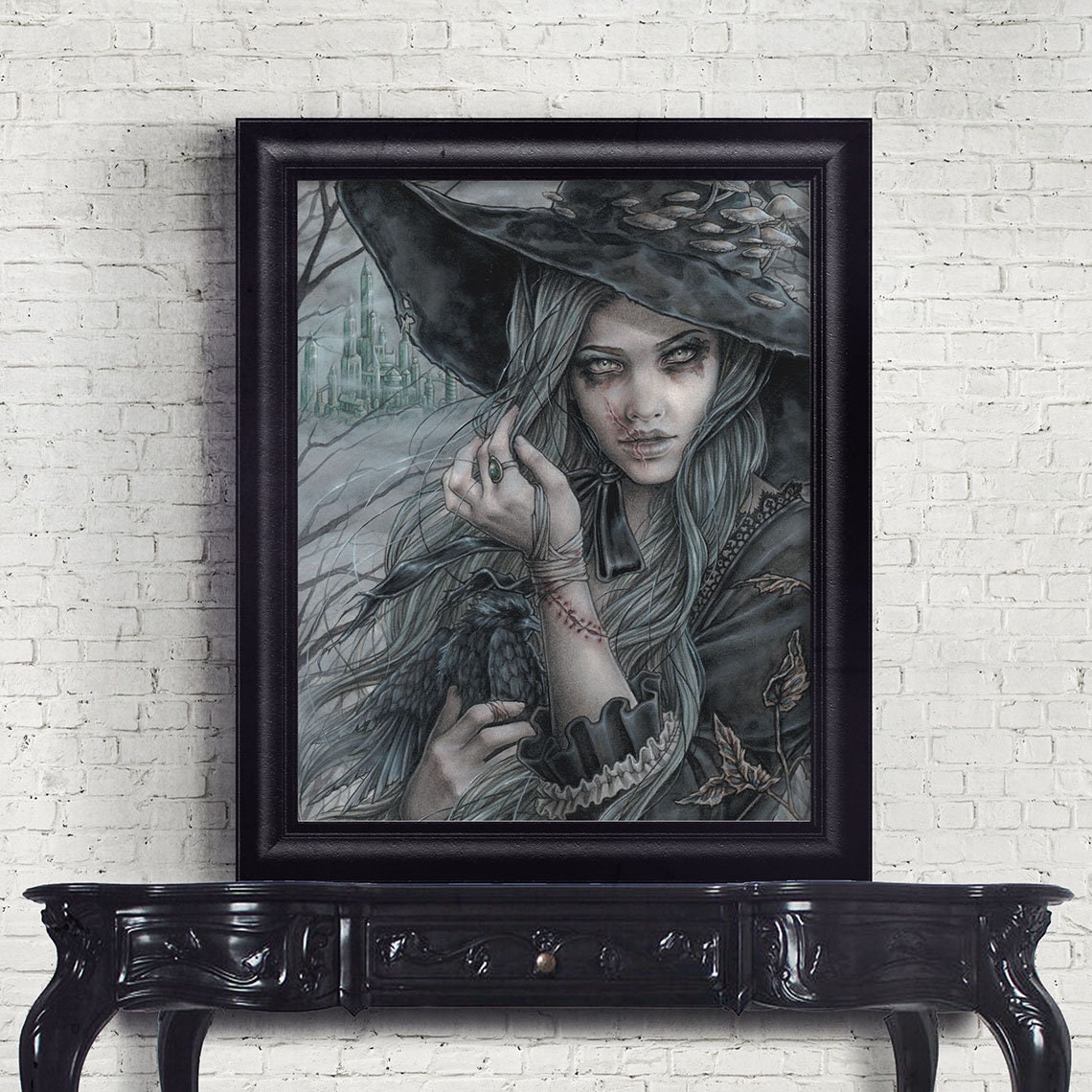 Wicked Witch Art Print / Dark Fantasy Artwork / Enys Guerrero - Etsy