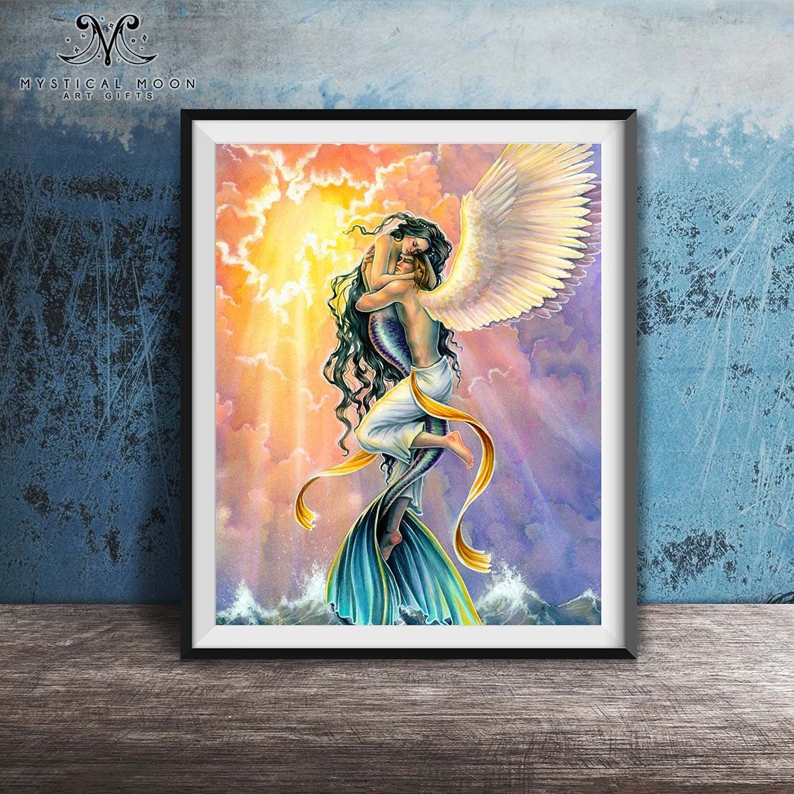 Mermaid And Angel Love