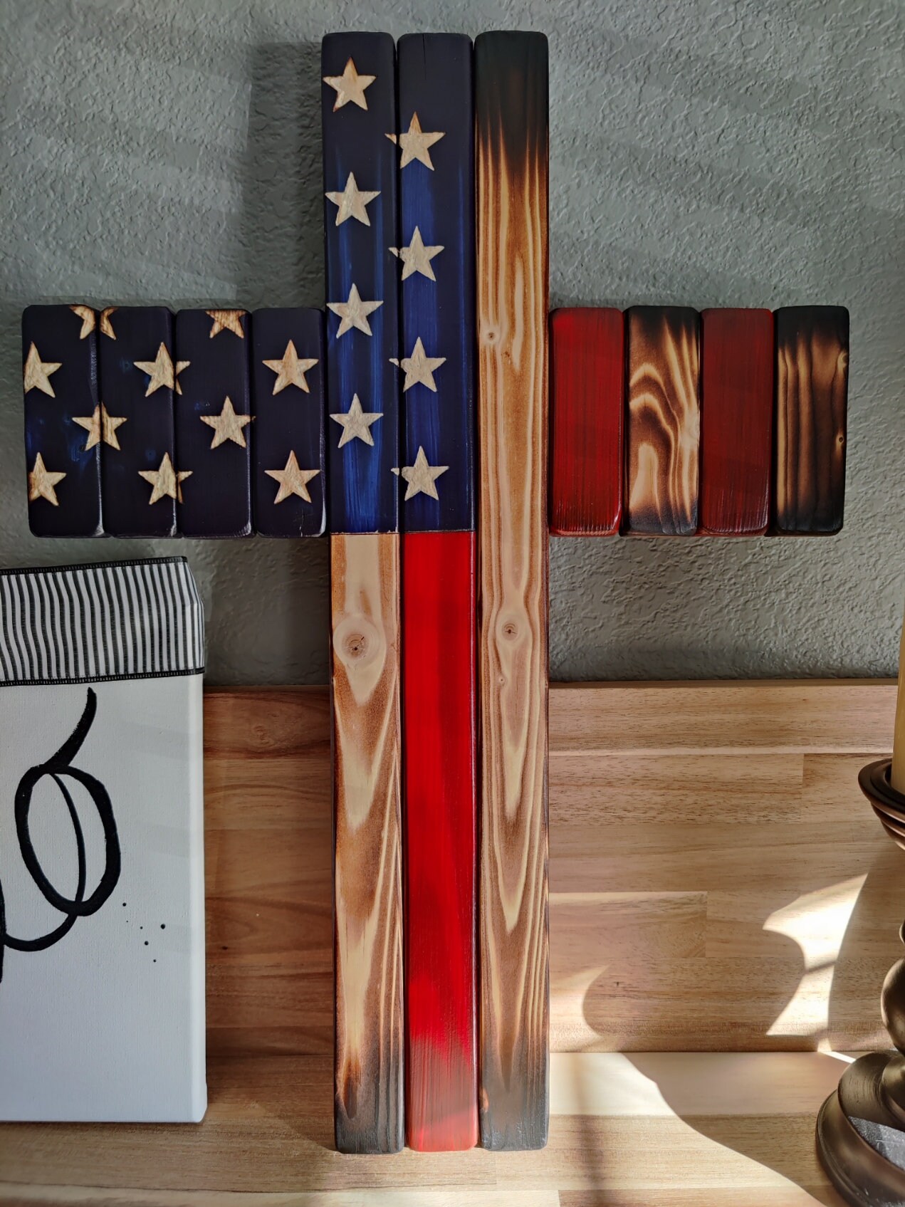 Cross Shaped American Flag - Etsy