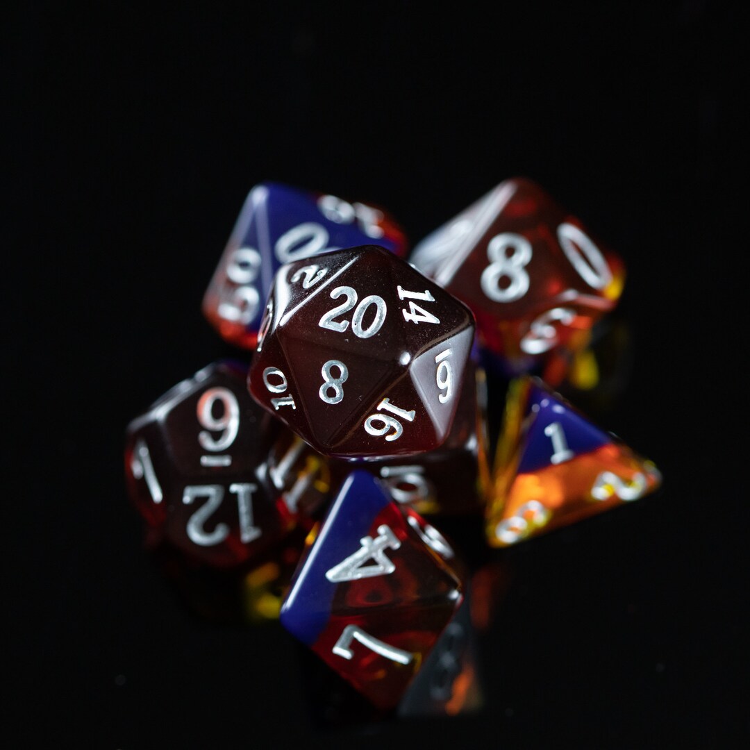 Sunset 11 Piece Dice Set - Etsy