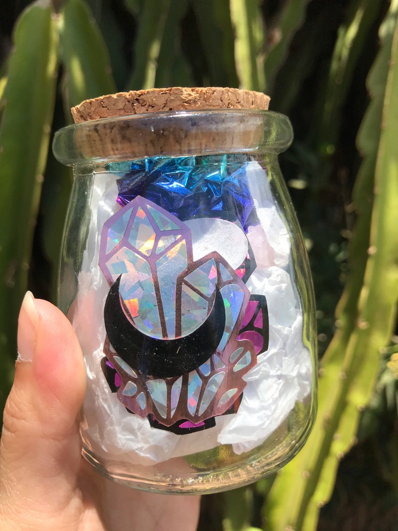 Moon Water Jar + Mystery Crystal Set - Etsy
