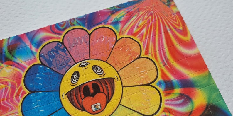 Acid Flower Blotter Art by Russ Holmes Signed Psychedelic Art Print 30 ...