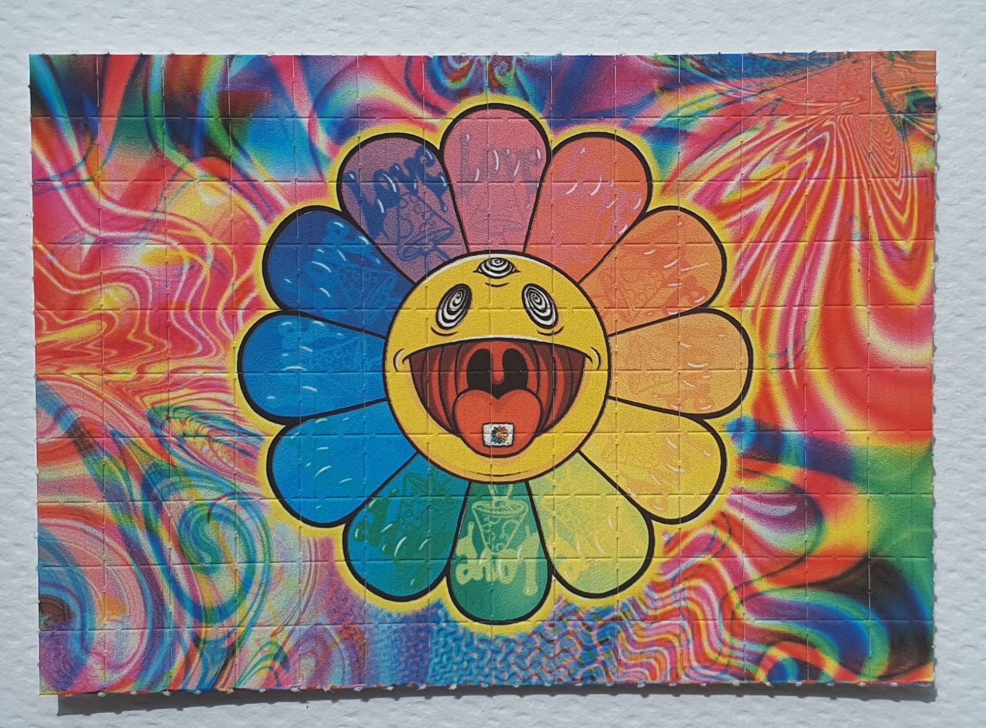 Acid Flower Blotter Art by Russ Holmes Signed Psychedelic Art Print 30 ...