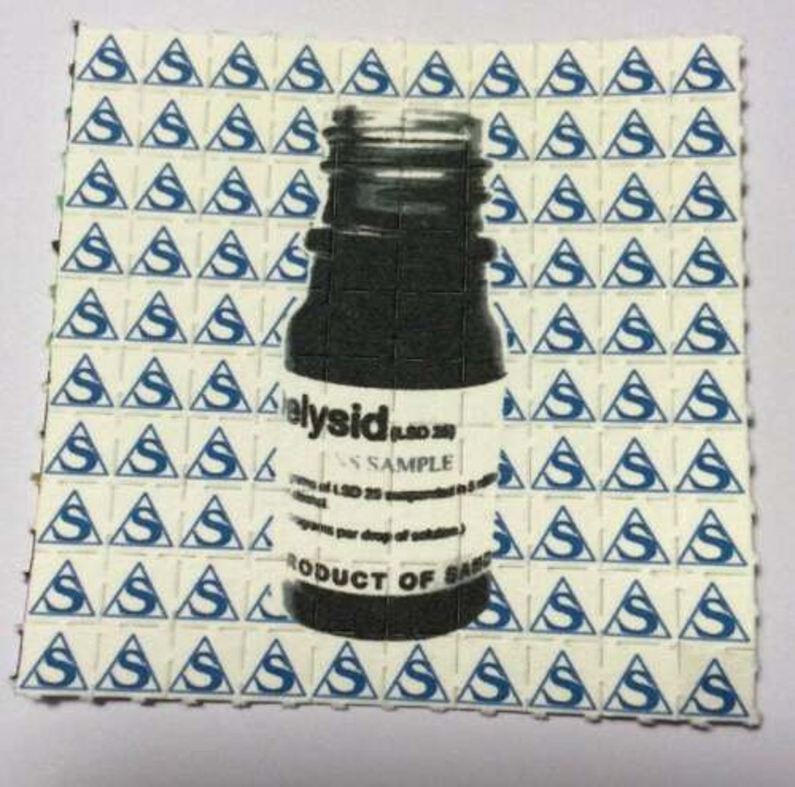 Sandoz LSD Vial Blotter Art 100 Tab Mini Sheet | Etsy