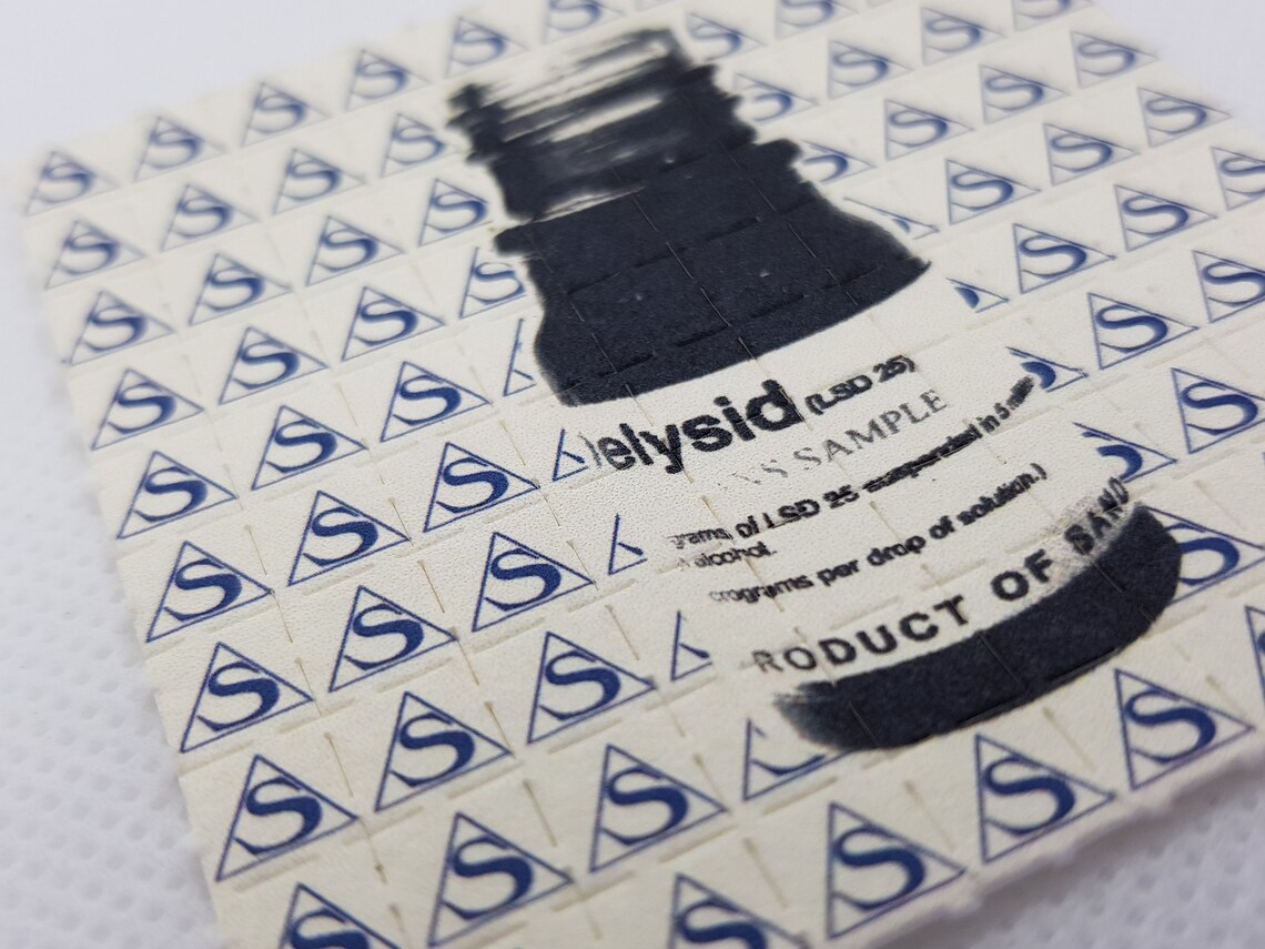 Sandoz LSD Vial Blotter Art 100 Tab Mini Sheet | Etsy