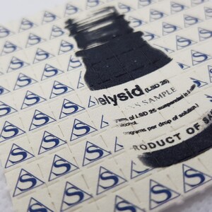 Sandoz LSD Vial Blotter Art 100 Tab Mini Sheet | Etsy