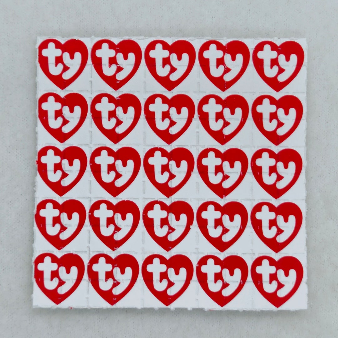 TY Heart Blotter Art - 100 Tab Sheet Psychedelic Art Print - Etsy