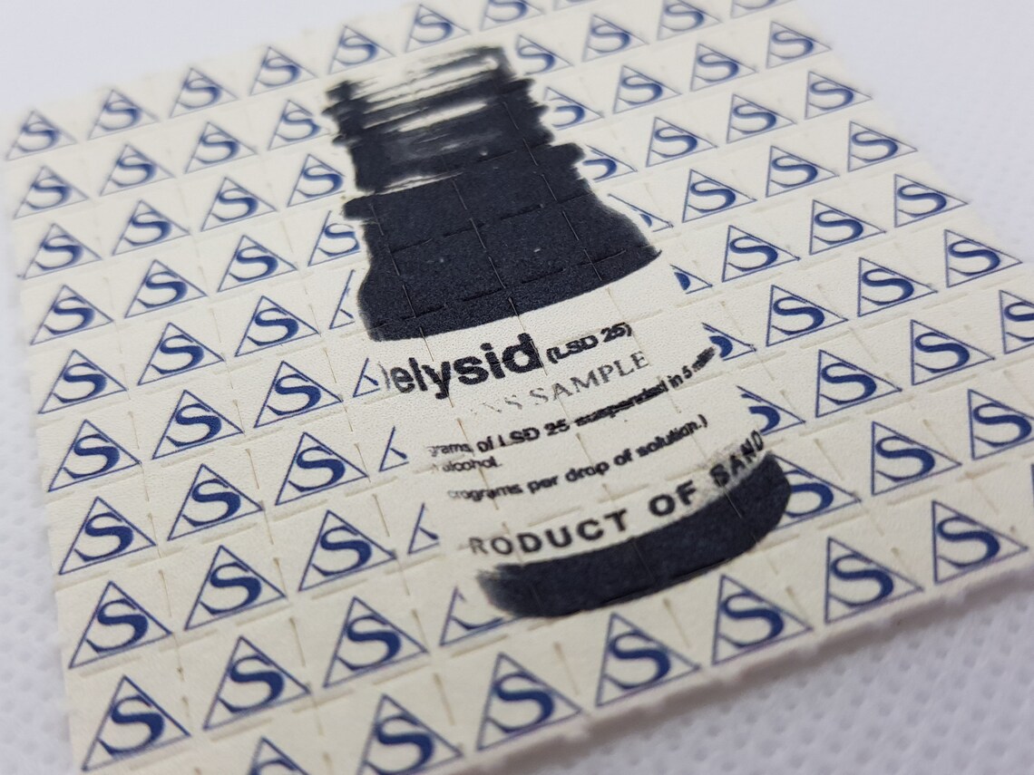 Sandoz LSD Vial Blotter Art 100 Tab Mini Sheet | Etsy