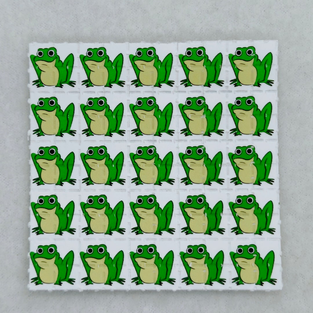 Green Frogs Blotter Art 100 Tab Sheet Psychedelic Art Print - Etsy