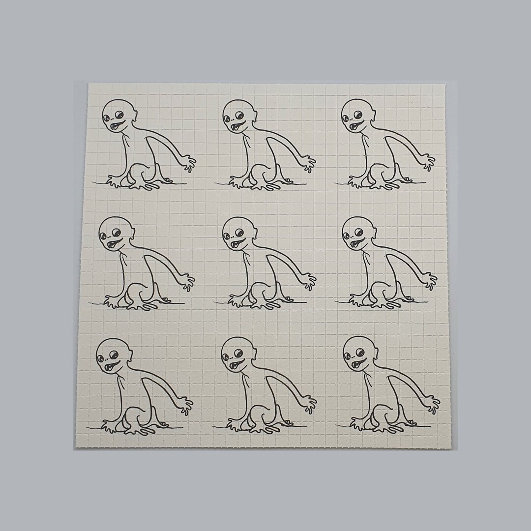 Bald Alien Blotter Art Psychedelic Art LSD Acid Art Print Stoner Drug ...