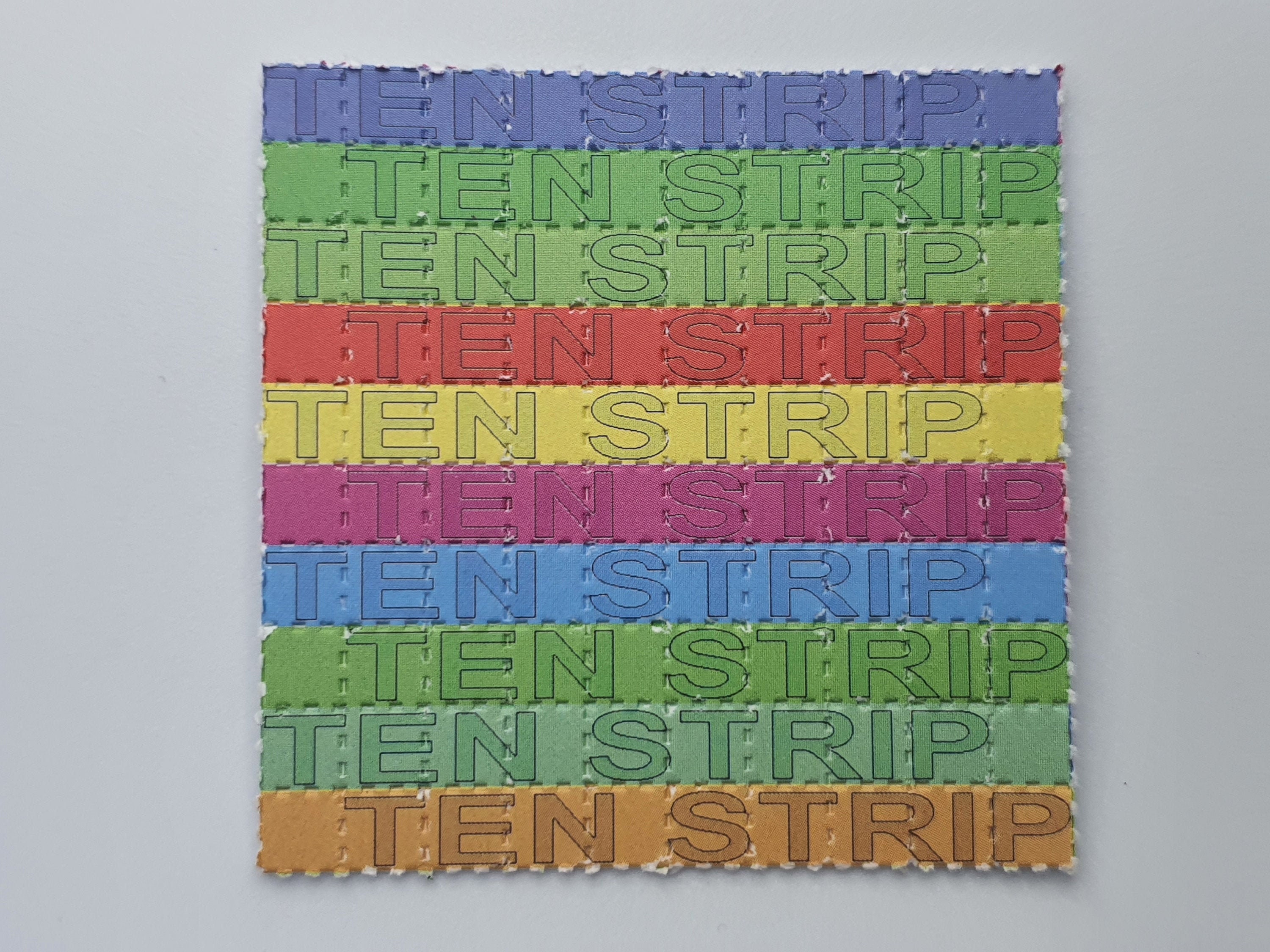 LSD Ten Strips Blotter Art 100 Tab Mini Sheet | Etsy