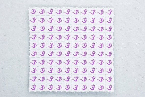 Purple OM Blotter Art 100 Tab Sheet Psychedelic LSD Acid Art - Etsy