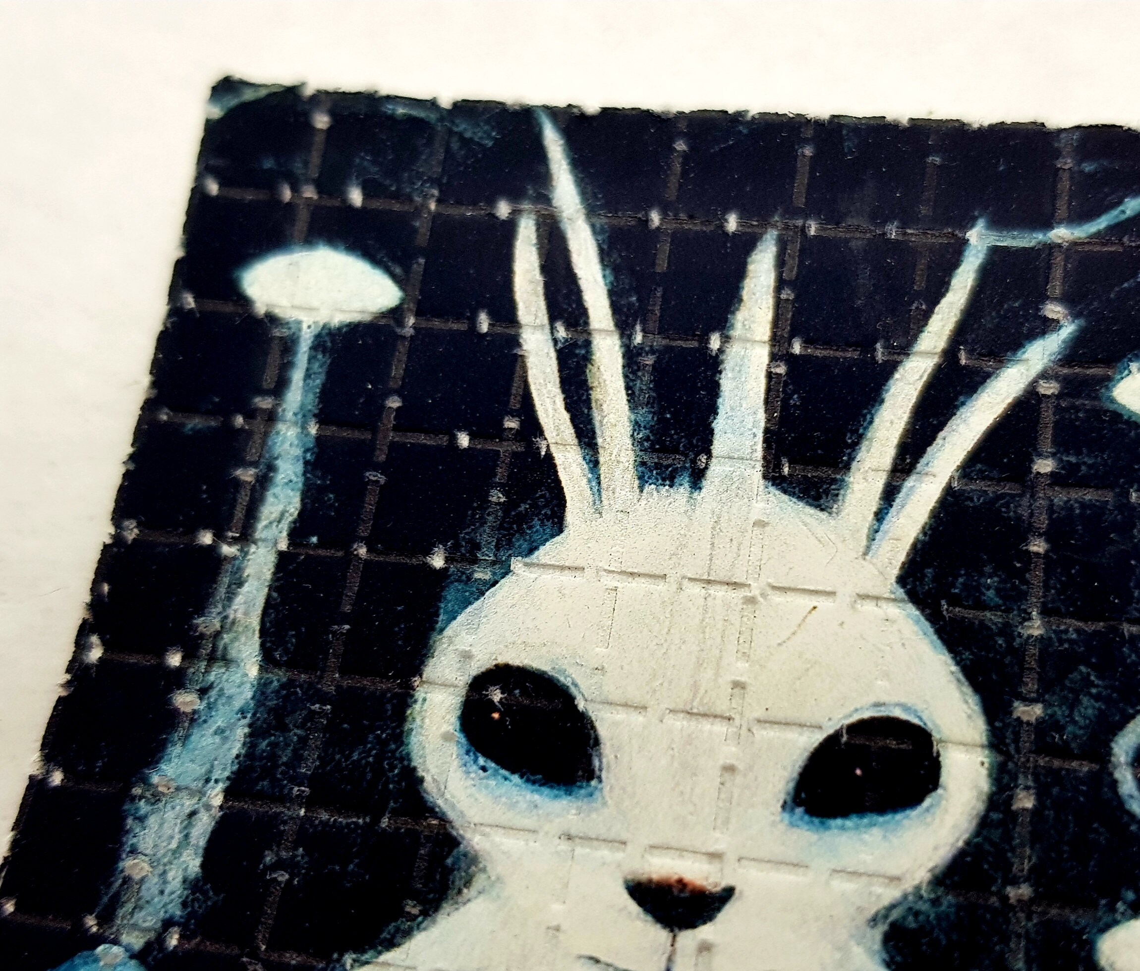 Alien White Rabbit Blotter Art 100 Tab Sheet Psychedelic LSD - Etsy