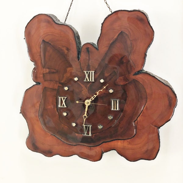 Live Edge Clock - Etsy UK
