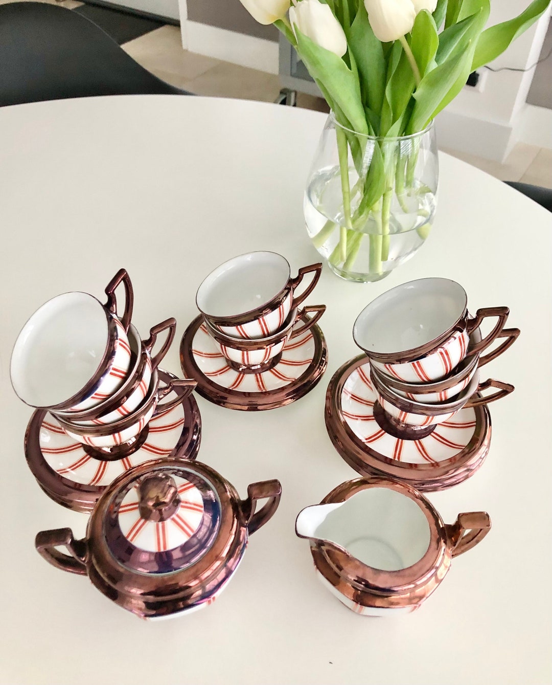 Vintage Porcelain Tea/coffee Set Phoenix China Made in Czecho-slovakia ...