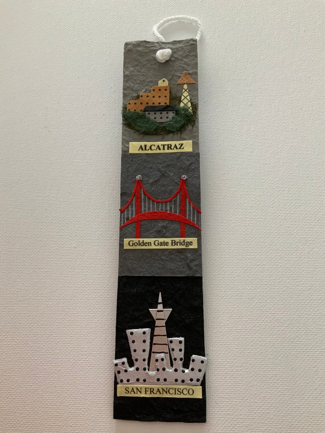 San Francisco Golden Gate Bridge Alcatraz 3 Scenes Bookmark Souvenir - Etsy