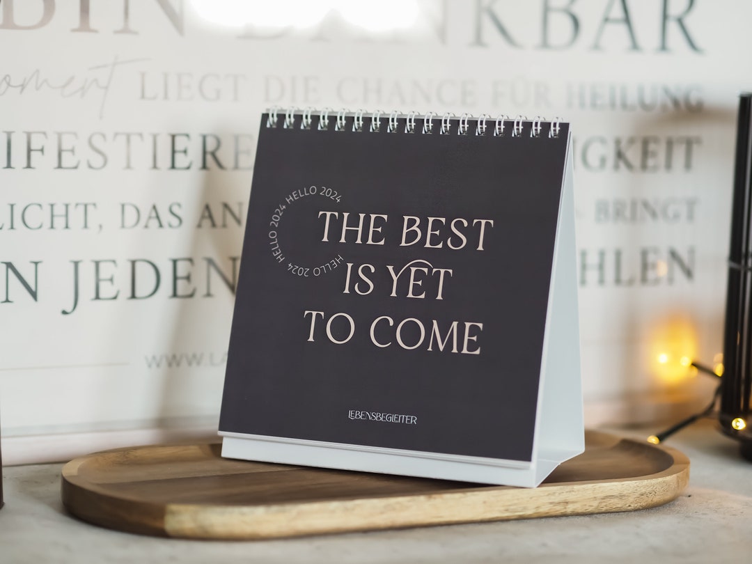 Desk Calendar/weekly Calendar 2024 With Inspiring Sayings 14.8x14.8 ...