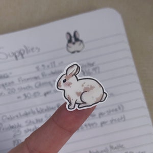 Bunny Sticker Sheet - Etsy