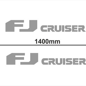 Toyota FJ Cruiser- 2pcs Side Stripe Body Decal Vinyl Graphics Sticker ...