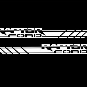 Ford RAPTOR - 2pcs Side Stripe Body Decal Vinyl Graphics Sticker Logo ...